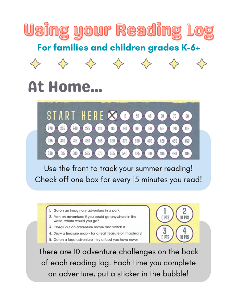 Summer Reading Logs – Blaisdell Memorial Library